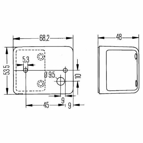 Фонарь габаритный Hella 2PF006679017