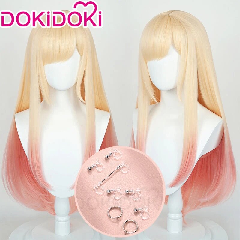Парик DOKIDOKI Marin с клипсами для косплея