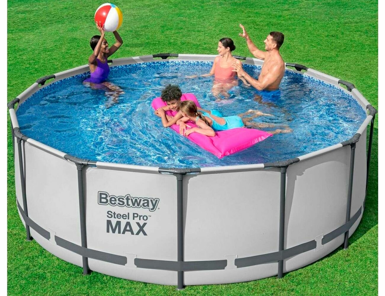 Каркасный бассейн Стил Про (Steel Pro Frame Pool), 366х100 см + фильтр-насос, 56260