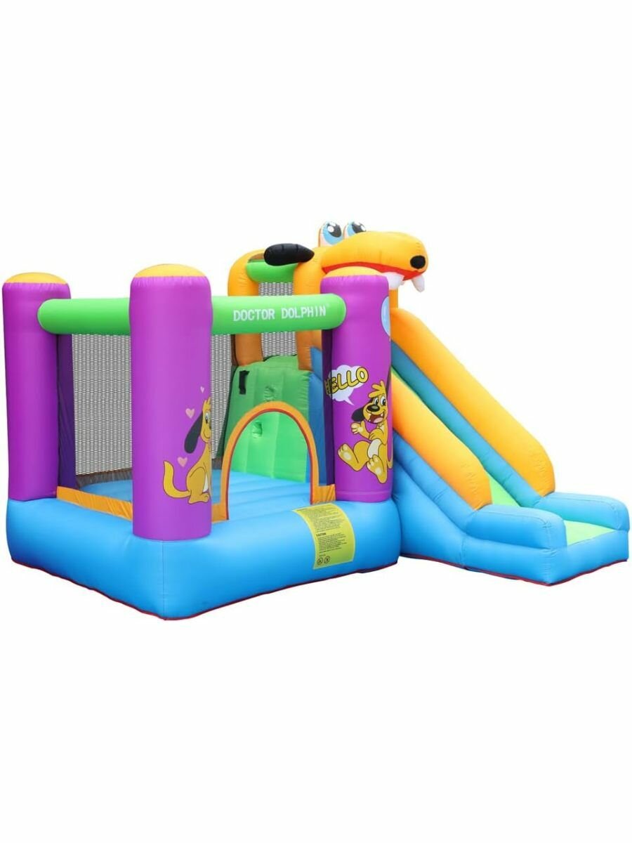 Надувной батут с феном