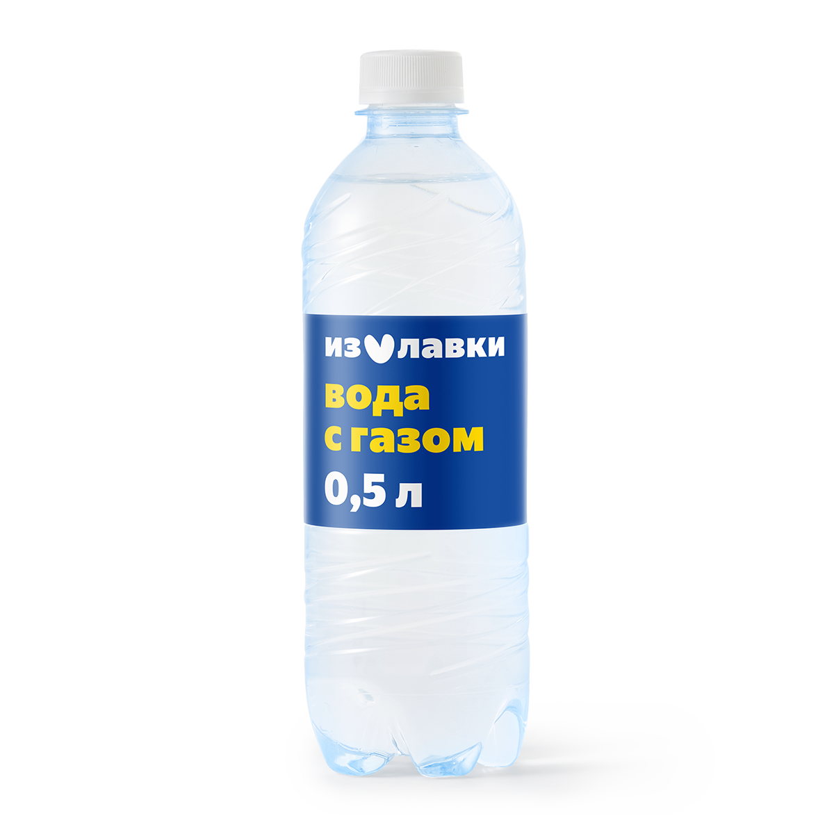Вода газированная "Из Лавки", 0.5 литра, в пластиковой бутылке
