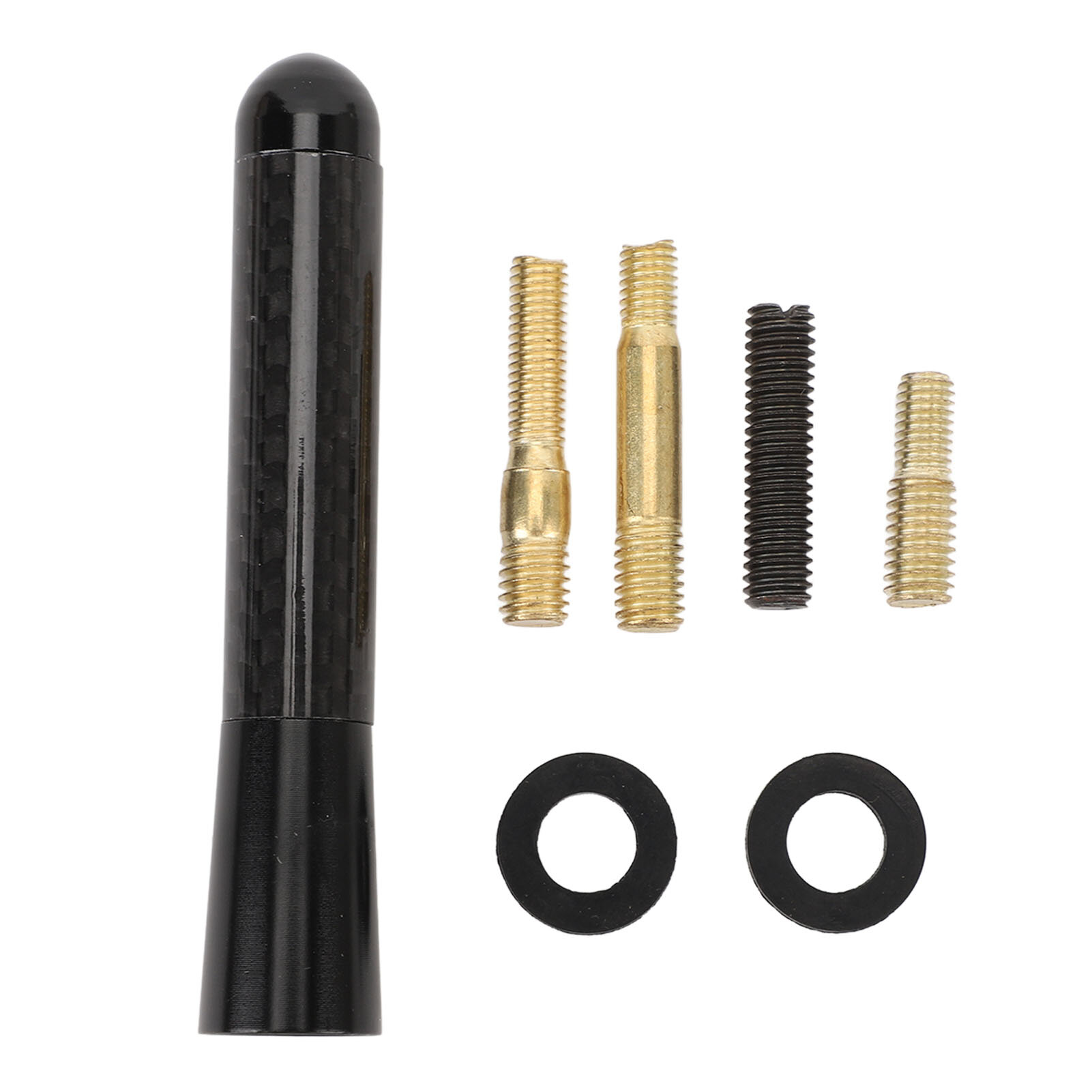 3-дюймовая автомобильная антенна из углеродного волокна и алюминия с медной катушкой, короткий стержень для радио в автомобили, грузовики и фургоны