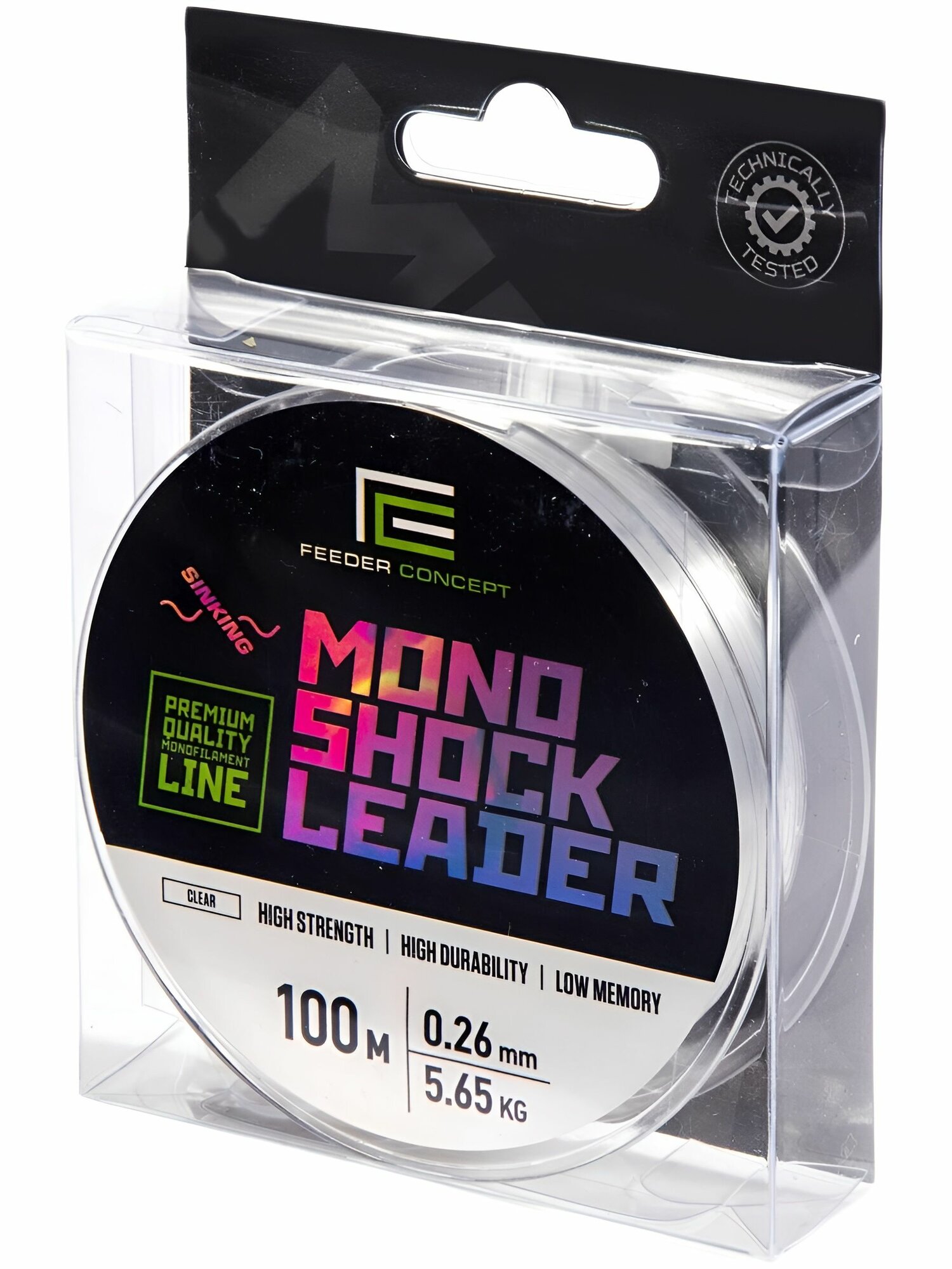 Леска монофильная Feeder Concept MONO SHOCK LEADER Clear 100 м , 0.26 мм