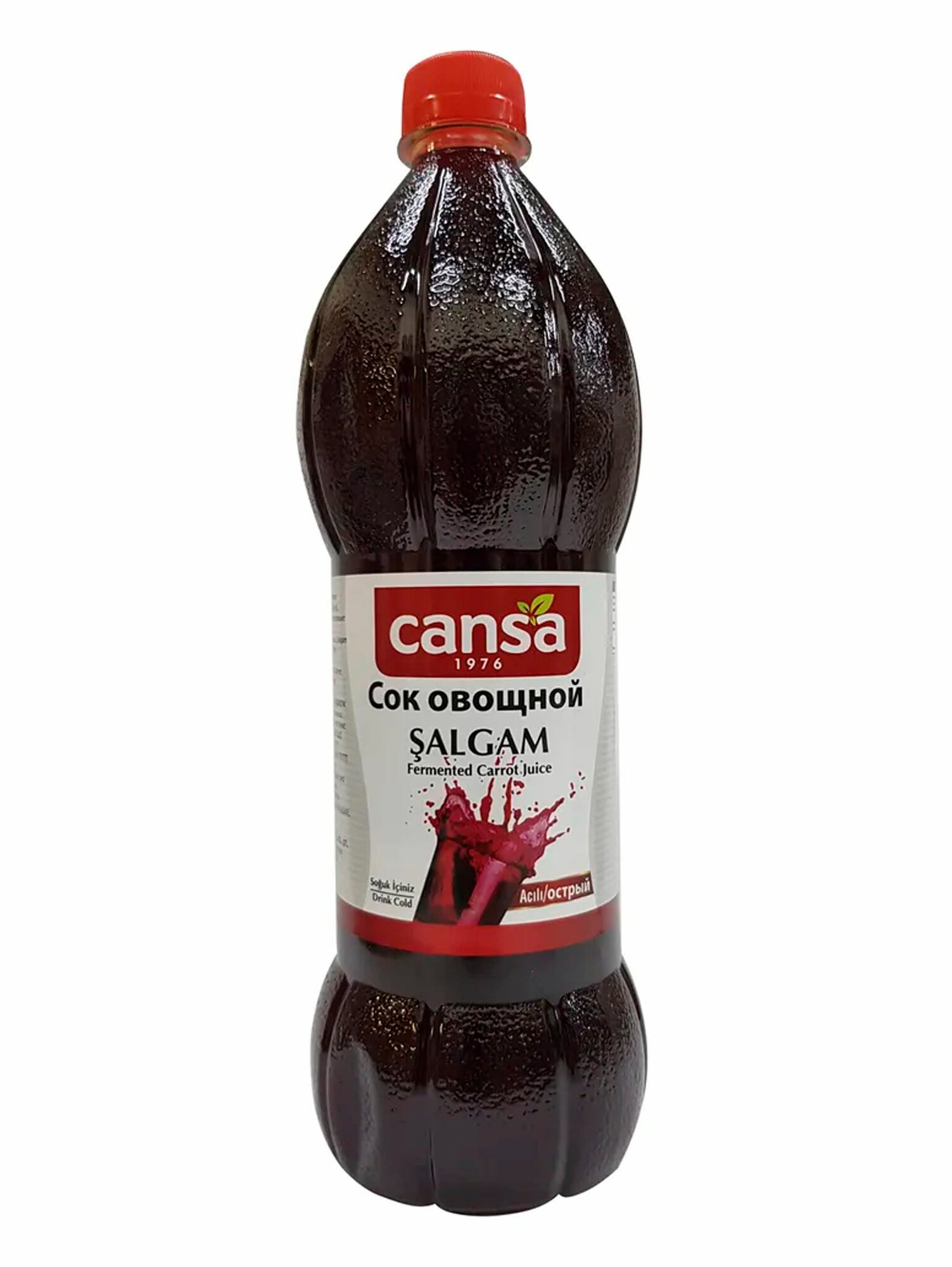 Шалгам, турецкий овощной напиток без сахара (острый), "Cansa", Salgam Acili, sekersiz, 1л. Турция