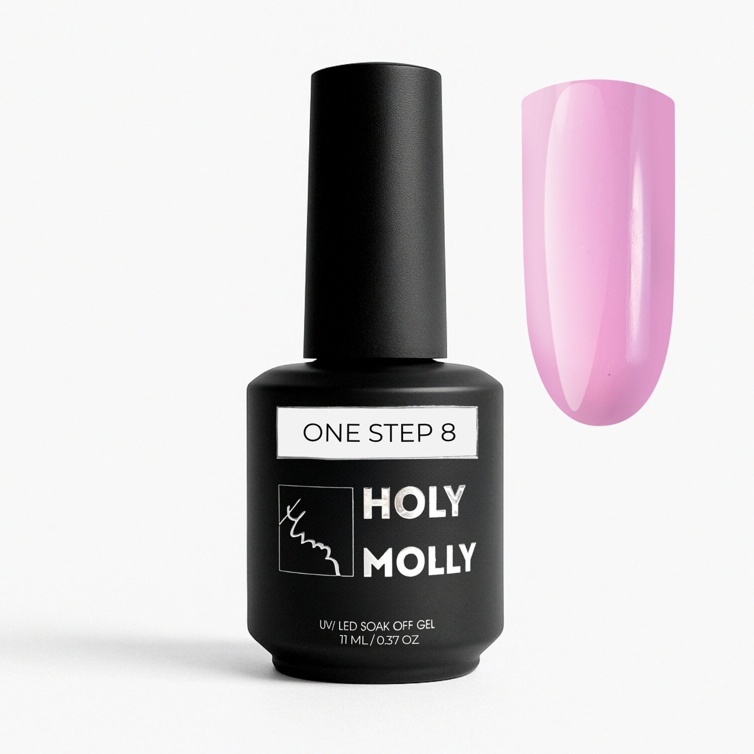 Гель-лак Holy Molly ONE STEP 3 IN 1 №08 11 мл однофазный 3 в 1