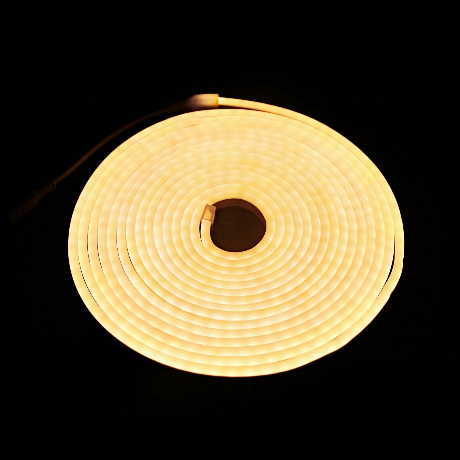 Гирлянда светодиодная Дон Баллон Дюралайт 120 Led-м, с адаптером, 6х12 мм, 12 v, 5 м цвет Теплый белый