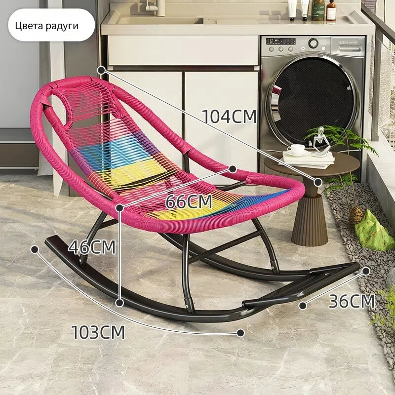 Кресло-качалка Северный Ветер, максимальная нагрузка до 300кг, искусственный ротанг