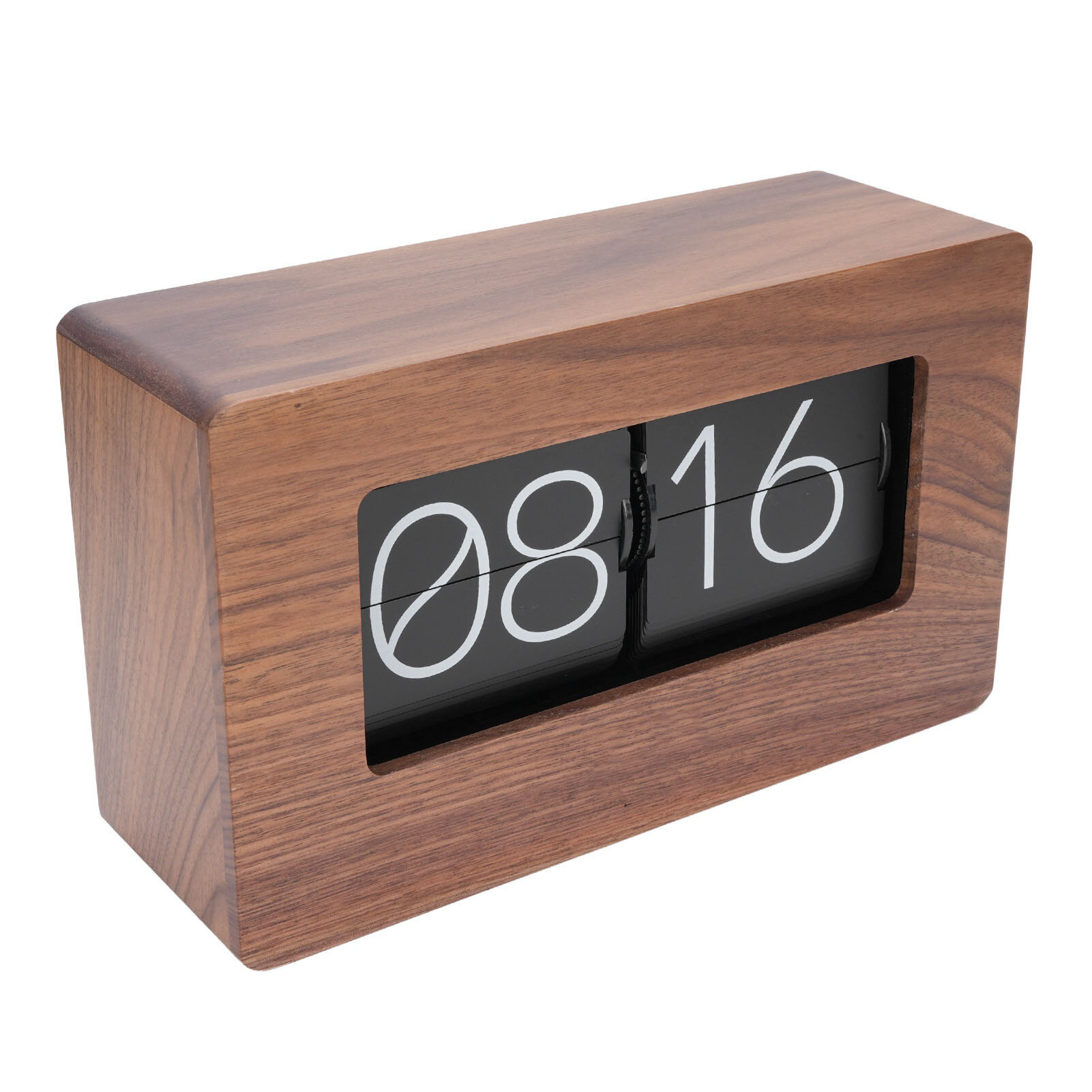 Винтажные деревянные автофирные часы цифровые механические заливные часы 24 часа ретро настольный орнамент