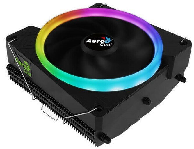 Кулер для процессора Aerocool Cylon 3H Soc-AM4/AM3+/1150/1151/1200 4-pin 13-24dB Al+Cu 125W 480gr LED Ret
