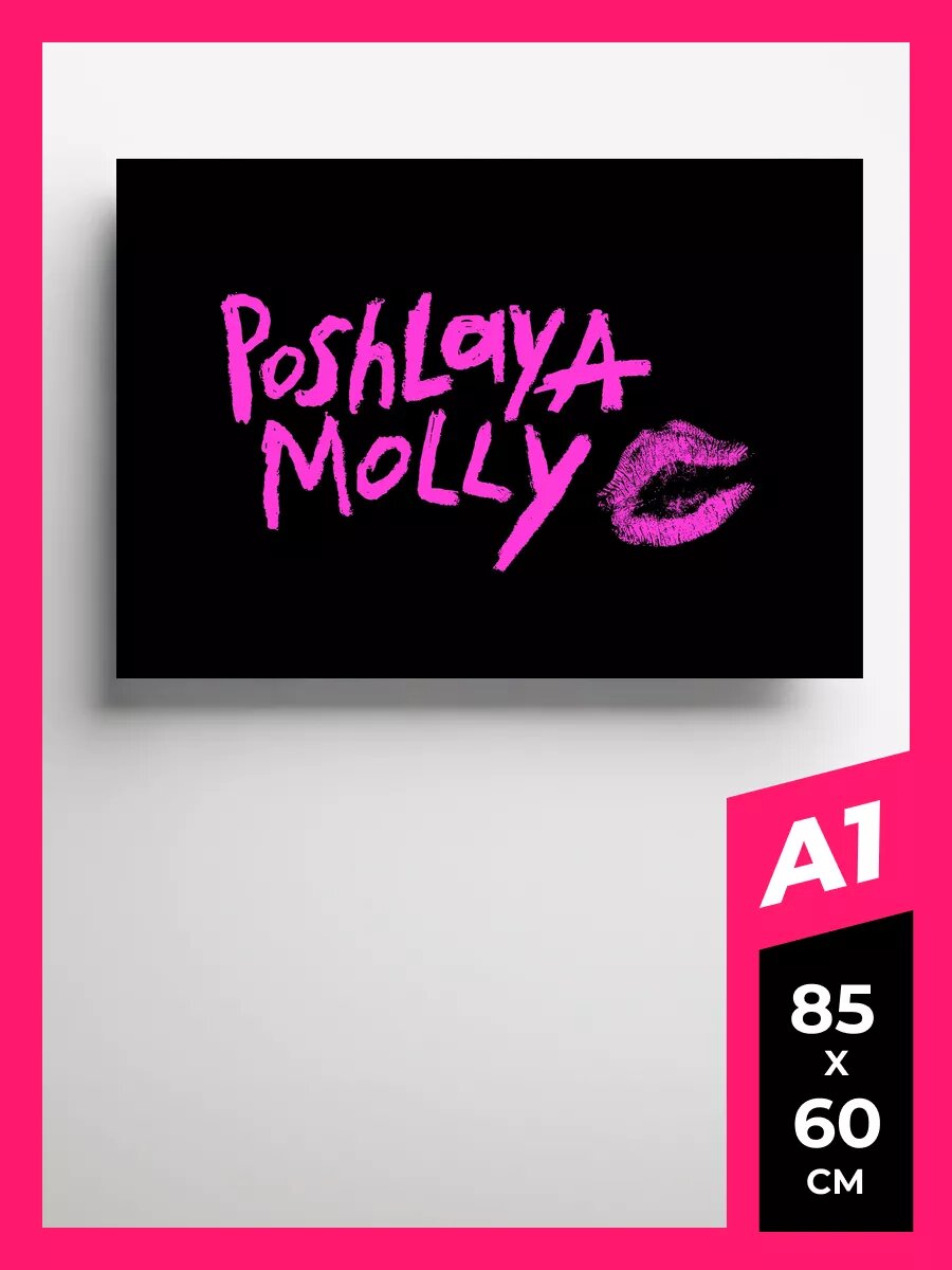 Постер Пошлая Молли плакат на стену А1, А2, А3, 50 на 70 7, матовая фотобумага премиум качества