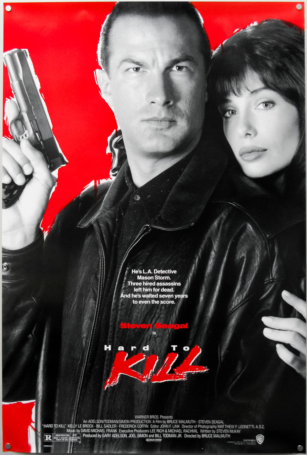 Плакат, постер Трудно убить/Hard to Kill (1990) на бумаге, размер 60х84см