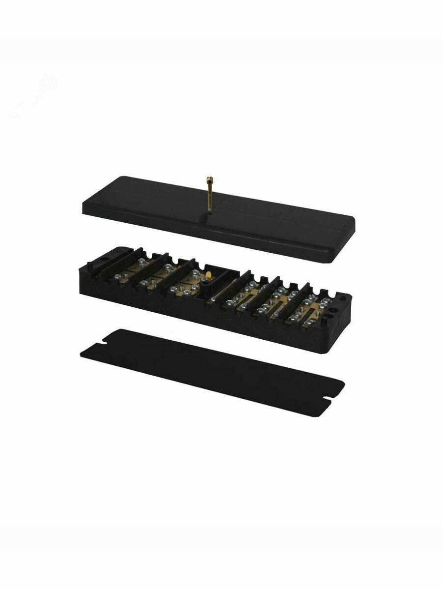 Испытательная коробка КИП-с, однофазная, 5А, черный, 21 см х 6 см х 3 см