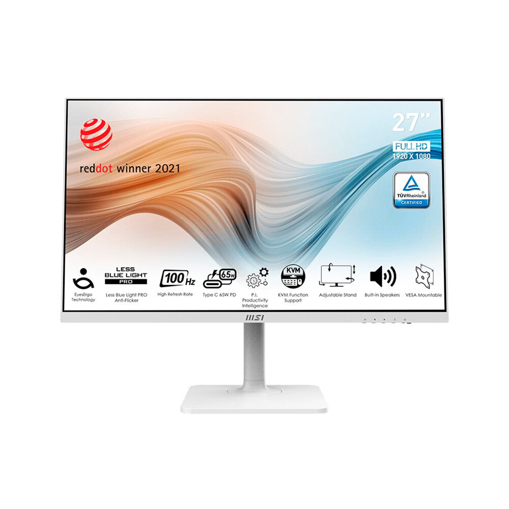 Монитор MSI Modern MD272XPW 27", IPS 100 Hz, Full HD (1920×1080) белый