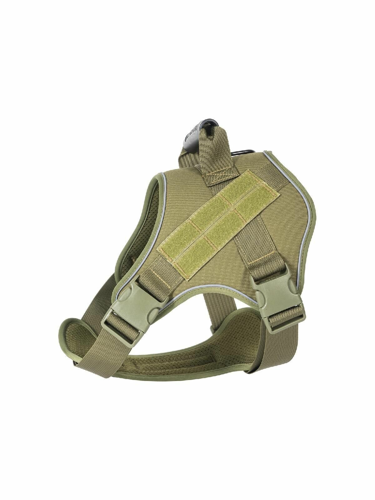 Фурнитура для ошейников и поводков, Нагрудный ремень для домашних животных-Армейский зеленый-L