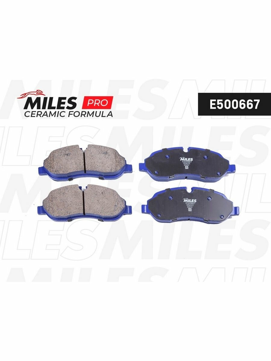 Колодки тормозные дисковые передние MILES E500667 для FORD Transit V363