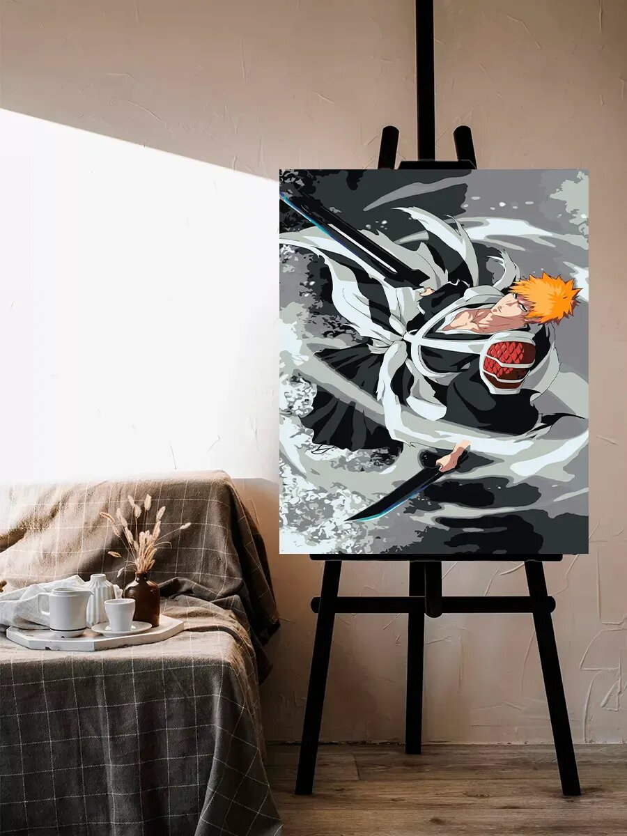 Картина по номерам Аниме Ичиго Куросаки Блич Bleach Ichigo