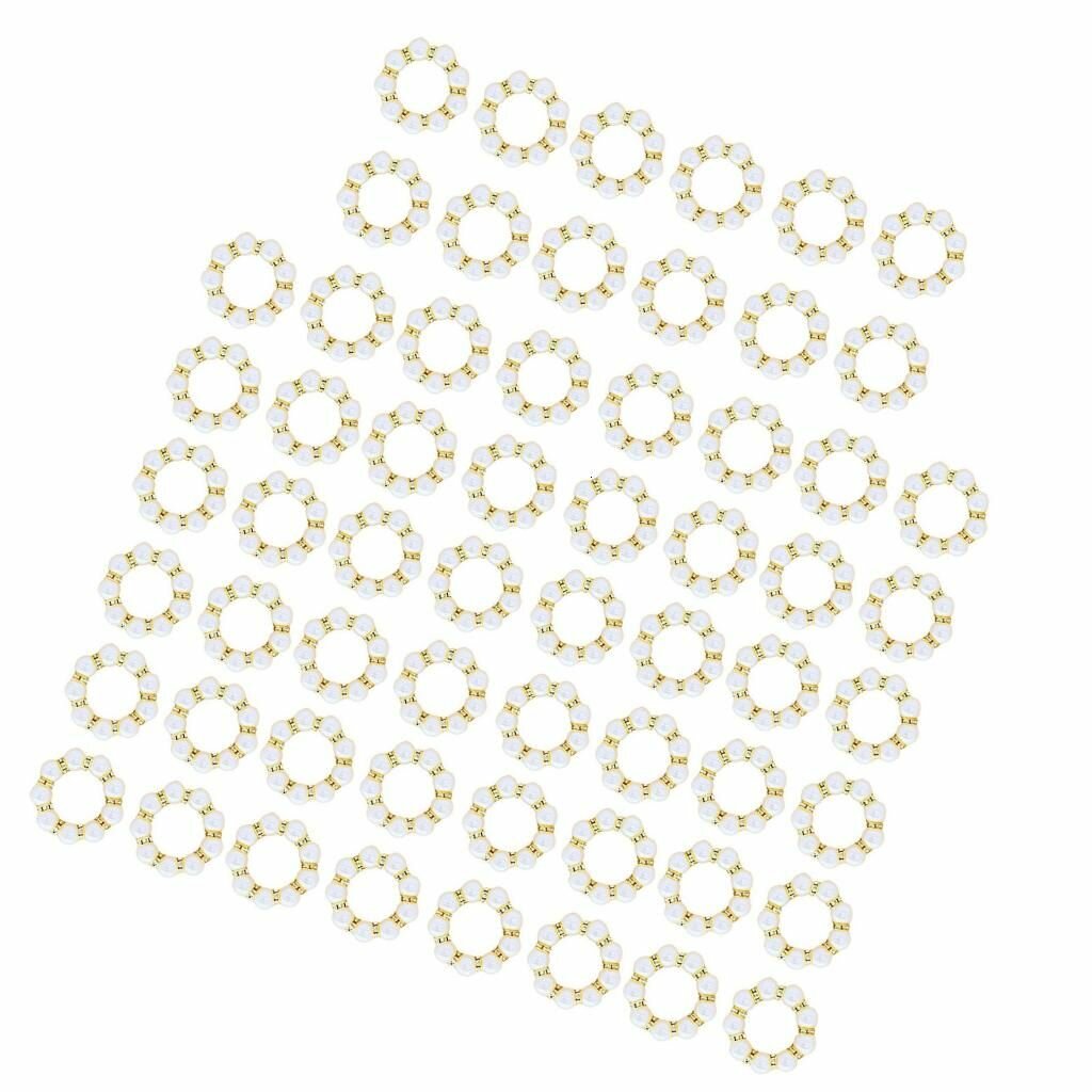 60 видов бисера тканевых колец, золотой бриллиант 2