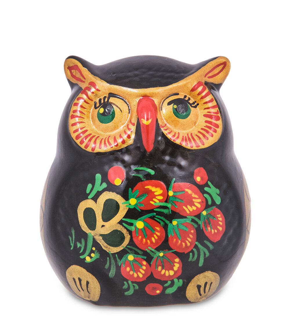Фигурка Совенок хохлома (Гжельский фарфор) ГЛ- 960 113-7013998