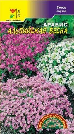Семена Арабис Альпийская весна смесь многолетний Цветущий сад