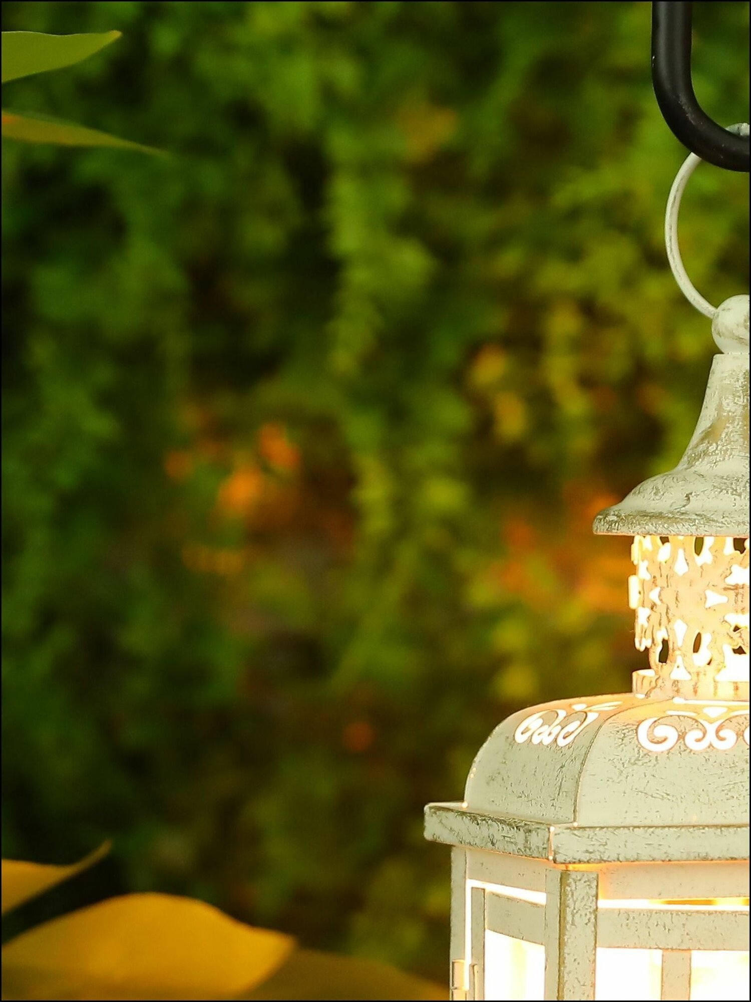 Винтажные металлические фонари-свечи с закаленным стеклом-