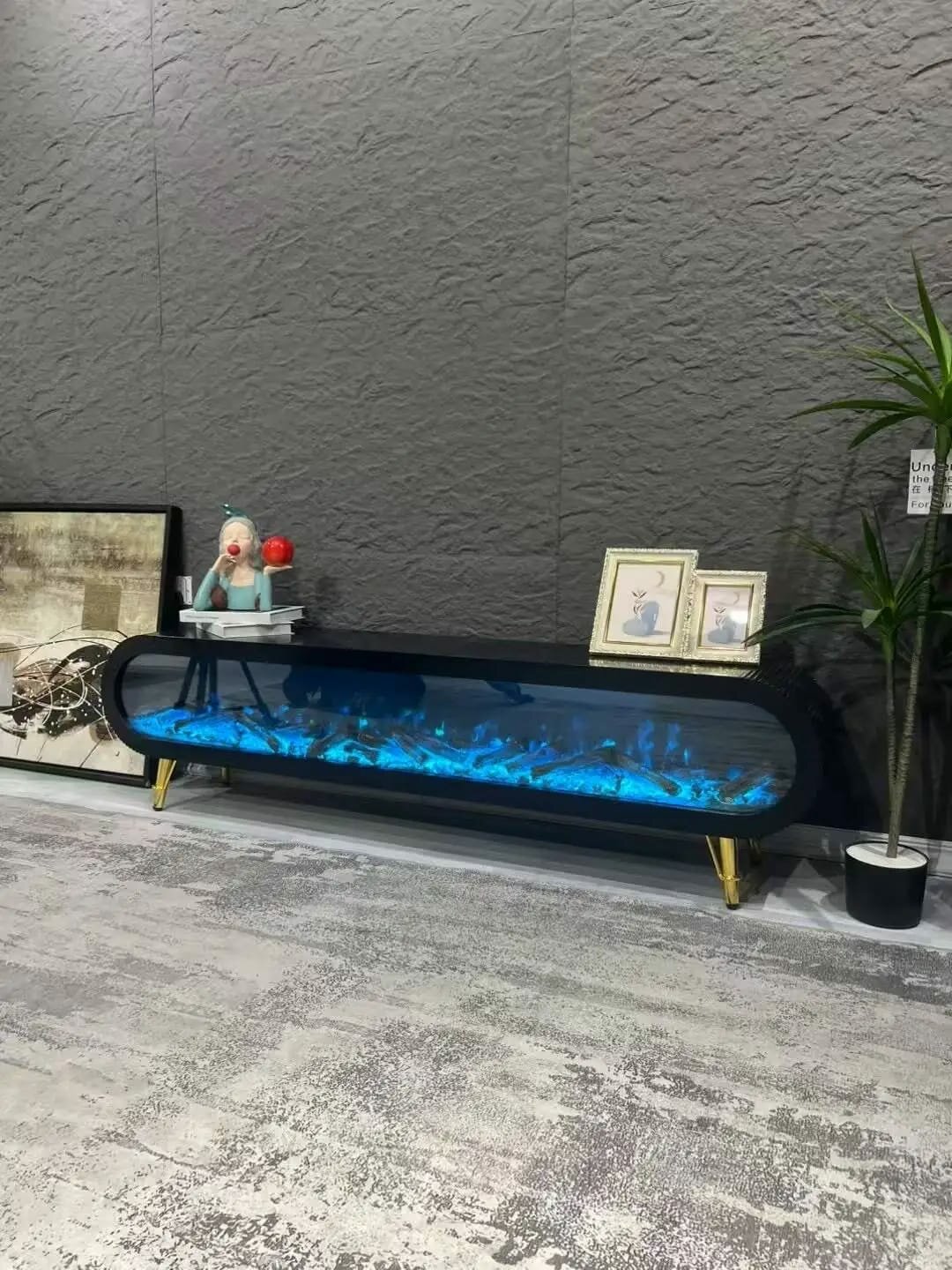 Тумба для телевизора с камином art22