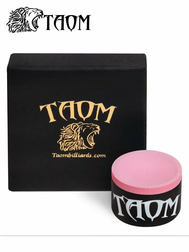 Мел для бильярда Taom Pyro Chalk Pink Limited Edition в индивидуальной коробке, 1 шт.