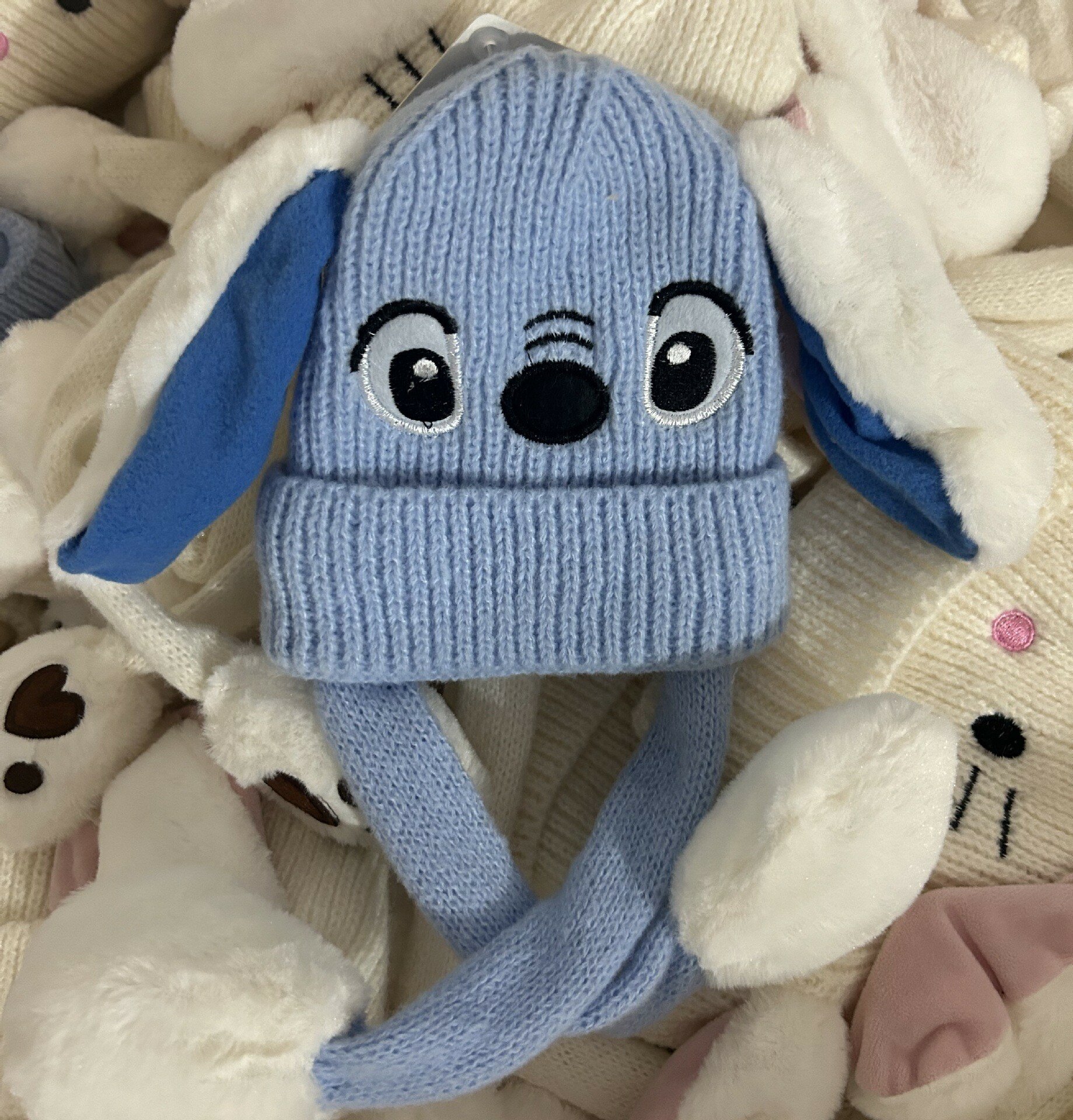 Шапка Пикачу, уши будут двигаться, когда вы их ущипнете, теплая шерстяная шапка, детская вязаная шапка с защитой ушей, шапка с кроликом из интернет-знаменитости, мультяшная