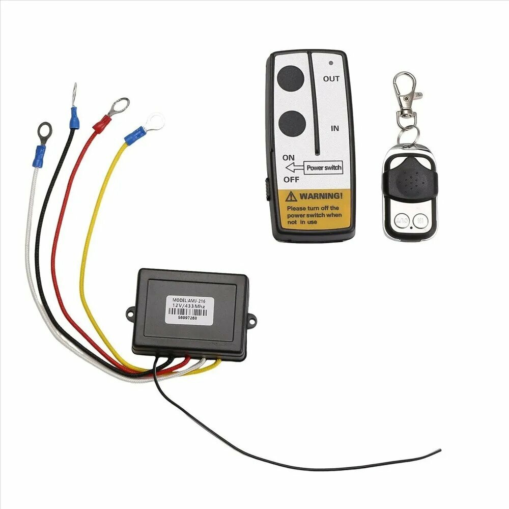 Комплект беспроводного дистанционного управления для лебедки 12V 12Volt 50Ft грузовика ATV Warn Ramsey