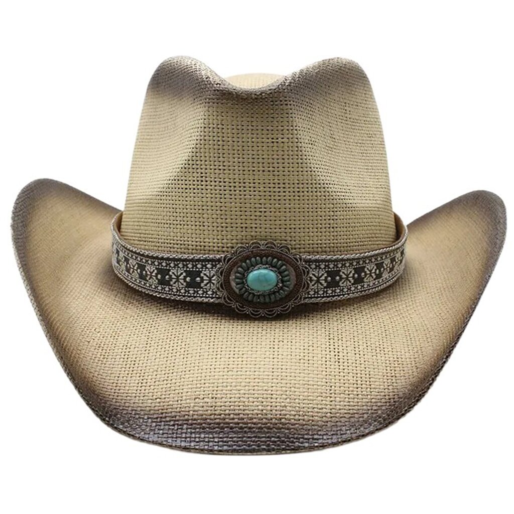 Ковбойские Шляпы Черная Соломенная Шляпа Ковбойские Шляпы для Праздничной Вечеринки Панама