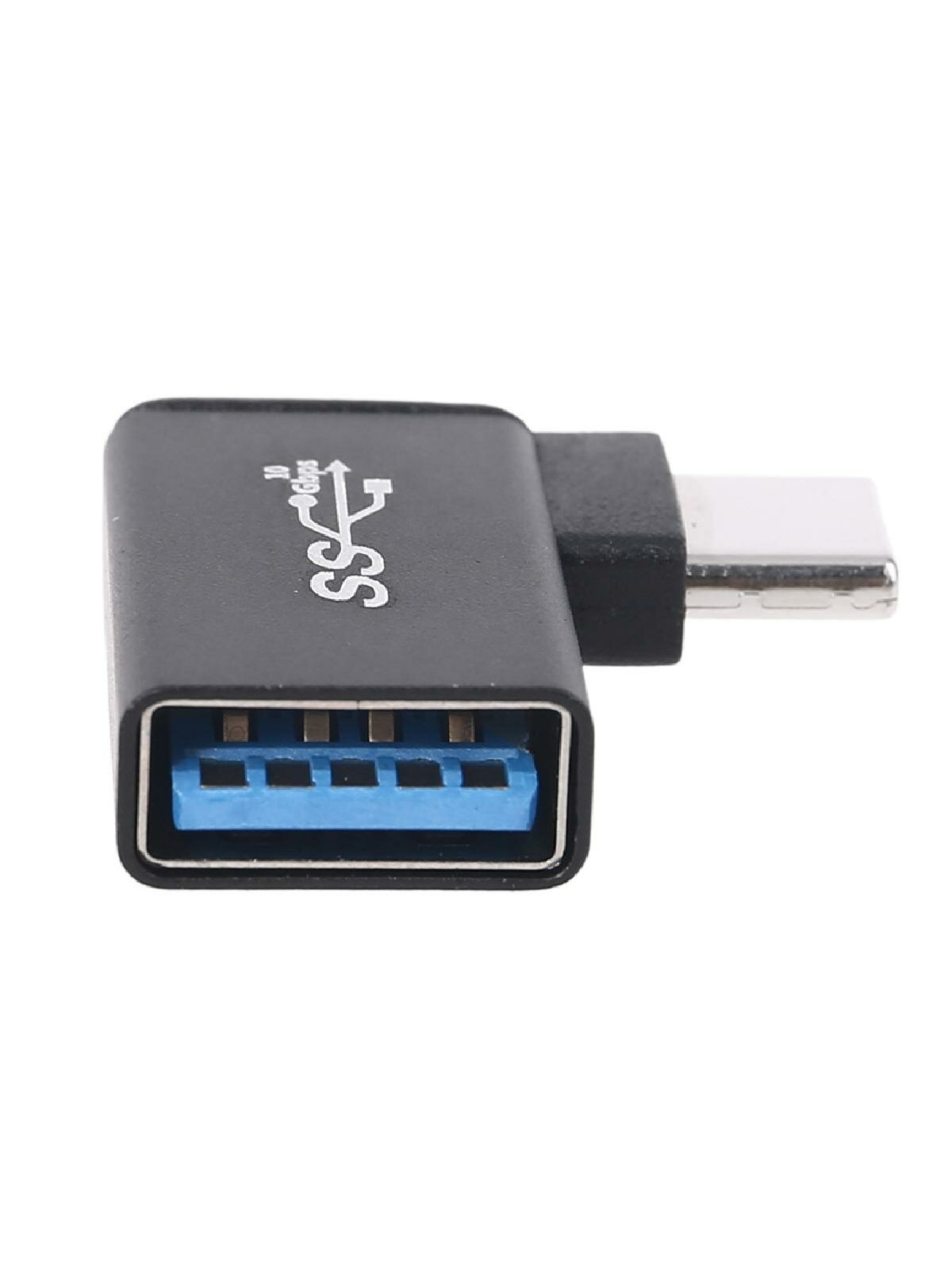 Алюминиевый адаптер USB A 3.0 с разъемом на 90 ° 3.1 преобразователь типа C для смартфонов