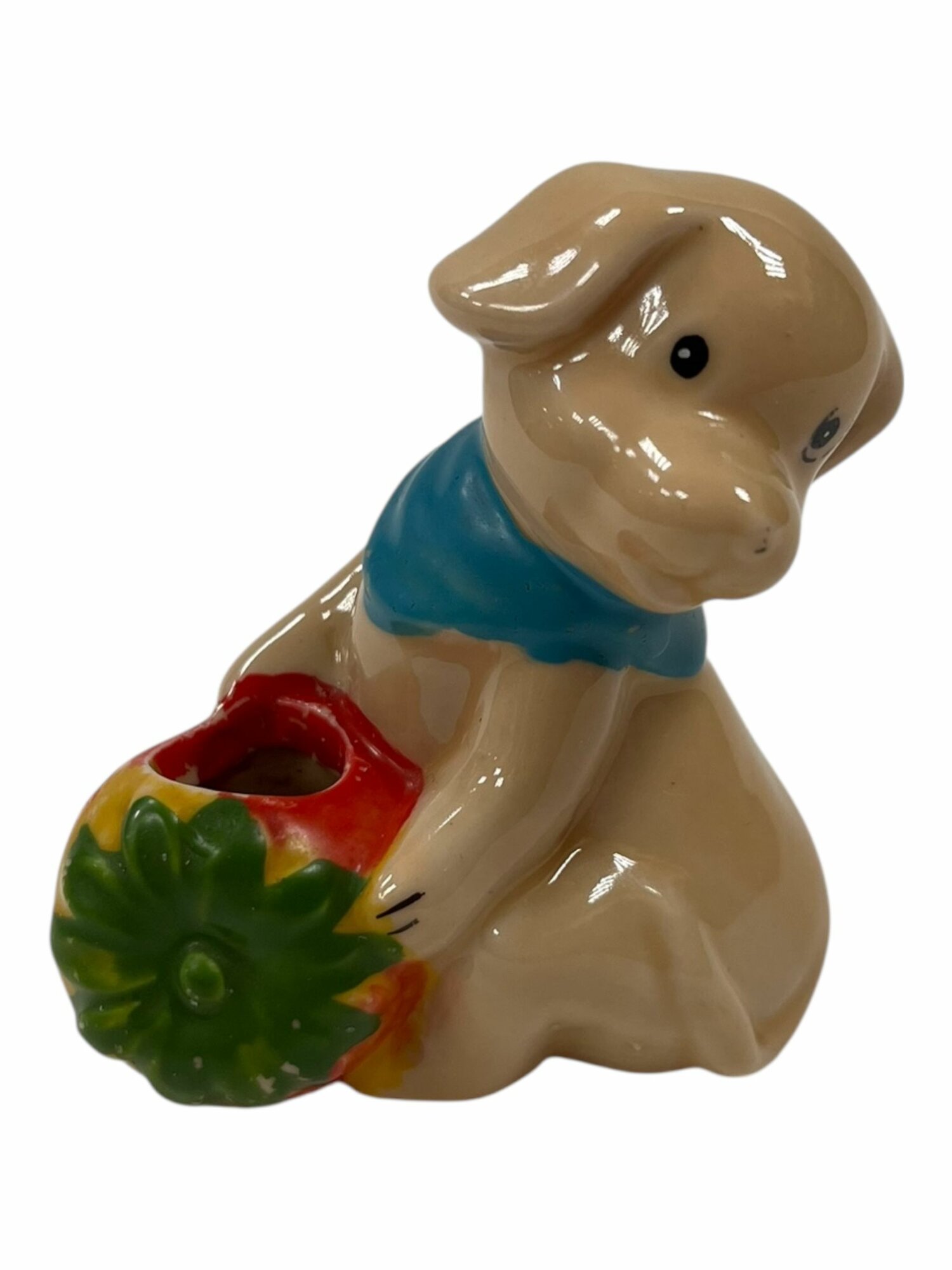 Винтажная статуэтка, подсвечник, Собачка