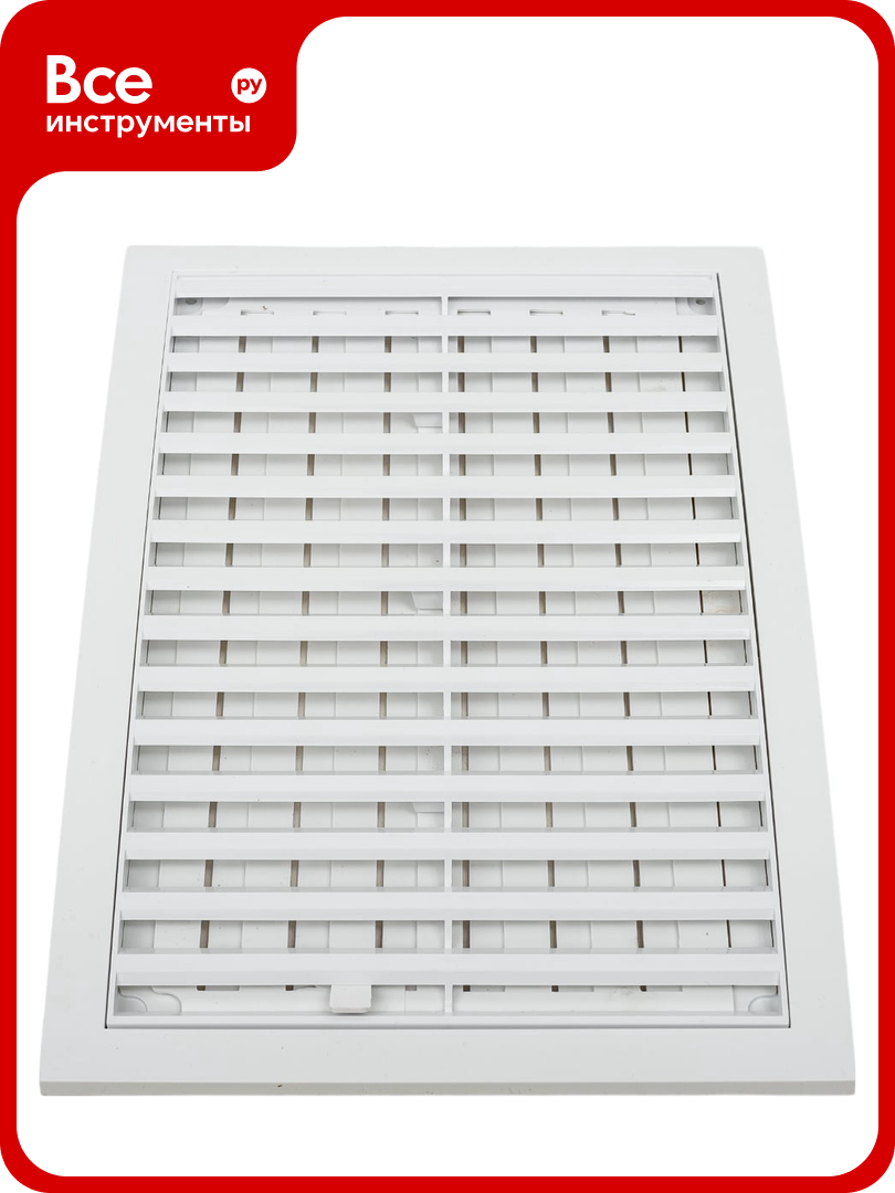 Вентиляционная решетка регулируемая Эвент МД2232Р, внутренняя, прямоугольная, из ABS пластика, белый цвет
