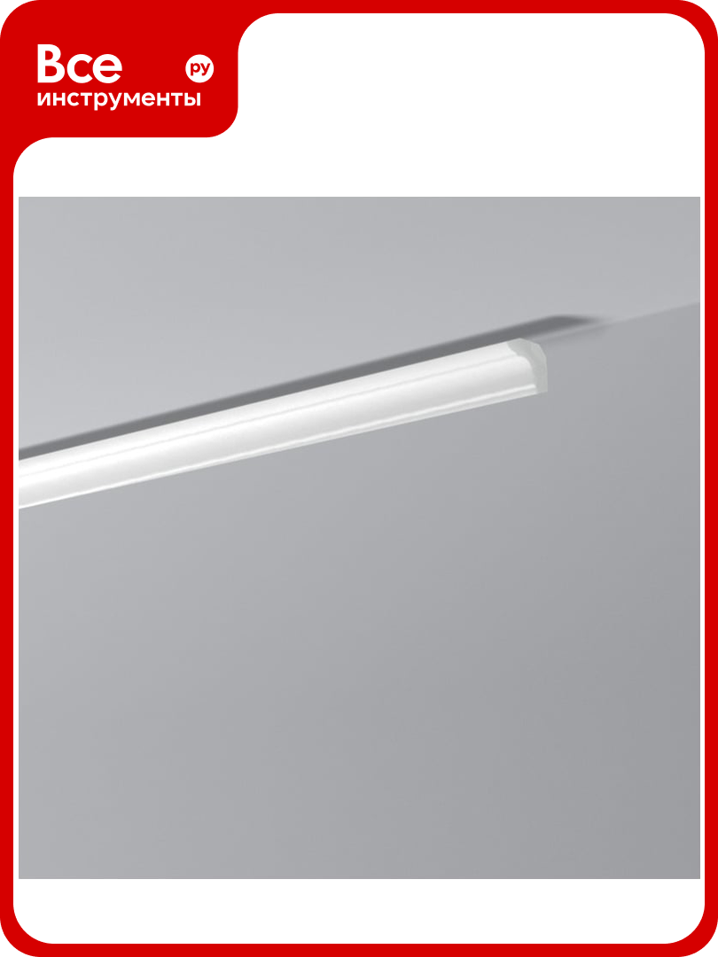 Карниз потолочный NOMASTYL (2000х30х30 мм) NMC MP, под покраску, влагостойкий, из экструдированного пенополистирола