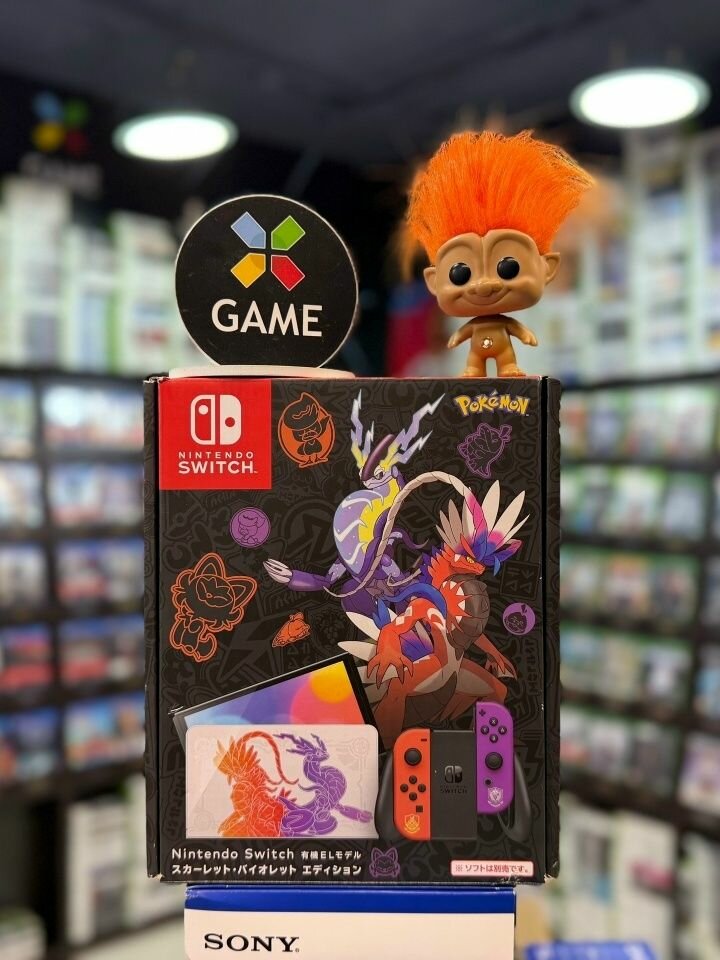 Игровая приставка Nintendo Switch OLED 64GB (Pokemon Scarlet and Violet Edition) (Box)