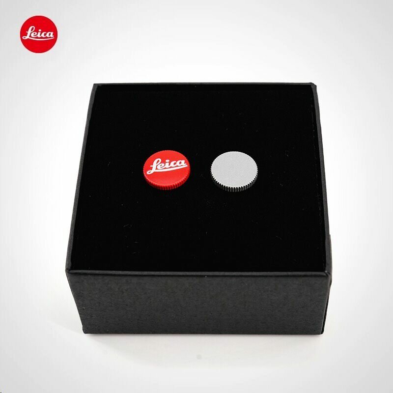 Кнопка спуска затвора Leica 14010 для серии M, латунь, 12мм, красная