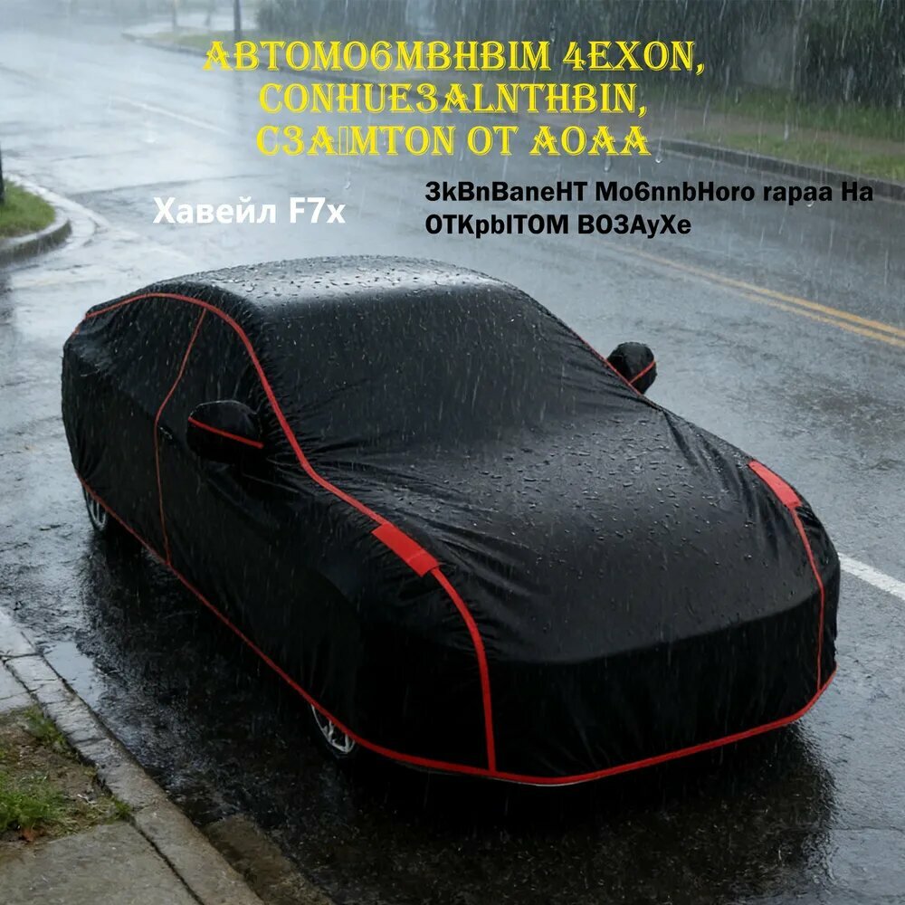 Apk i bc Чехол на автомобиль HavelF7x Чехол на автомобиль ХавейлF7xFull car cover, summer car cover, Oxford cloth, good shading performanceVehicle dust, moisture, UV protection cover, fully covering the entire body of the car, Оксфорд 210D, 1 шт.