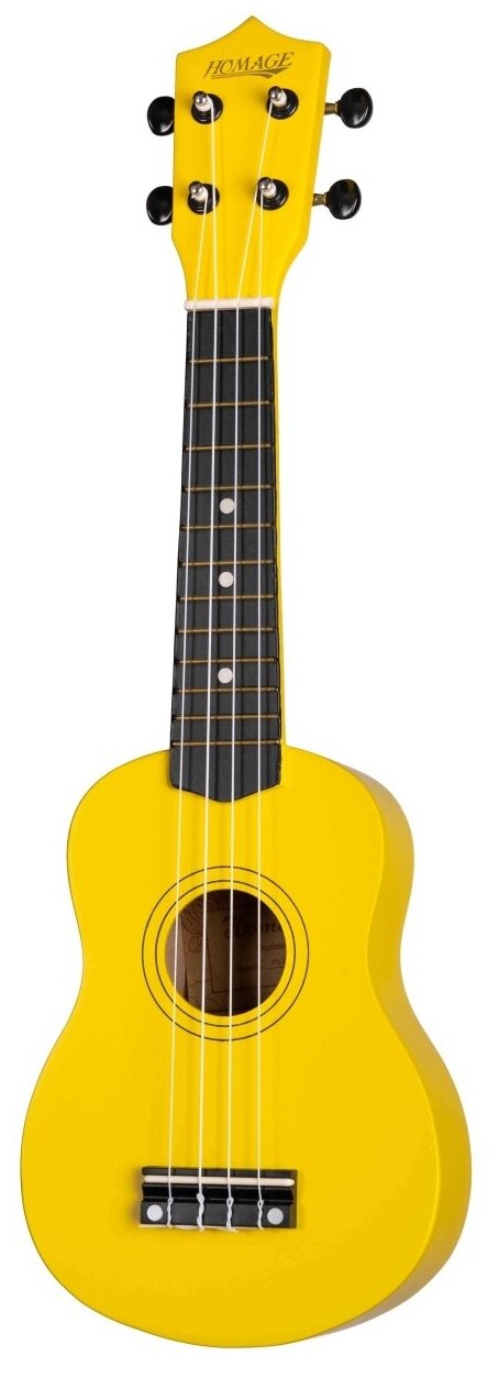 Укулеле Homage RS-C1-YW сопрано, липа, восьмерка, 12 ладов, глянцевая отделка, жёлтая
