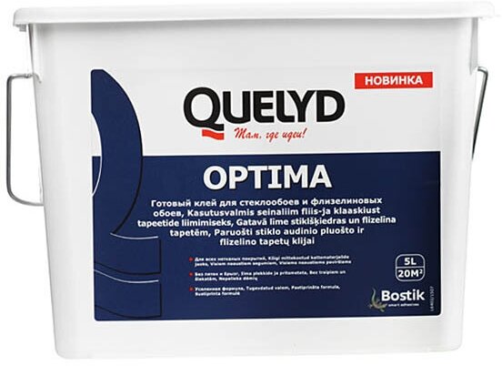 Клей для стеклообоев Quelyd Optima готовый 5 л