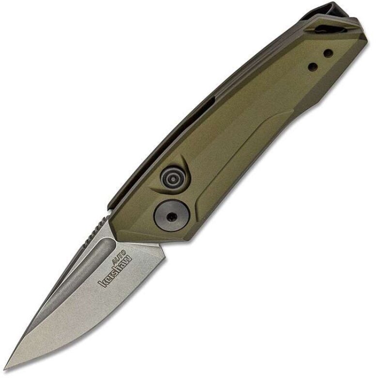Kershaw Автоматический нож Launch 9 сталь CPM154CM, рукоять Olive Aluminium (7250OLSW)