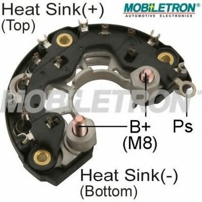 Мост диодный BOSCH 120MM F00M113200IBR200139915 OPEL: ASTRA, ZAFIRA, RB118H Mobiletron RB-118H