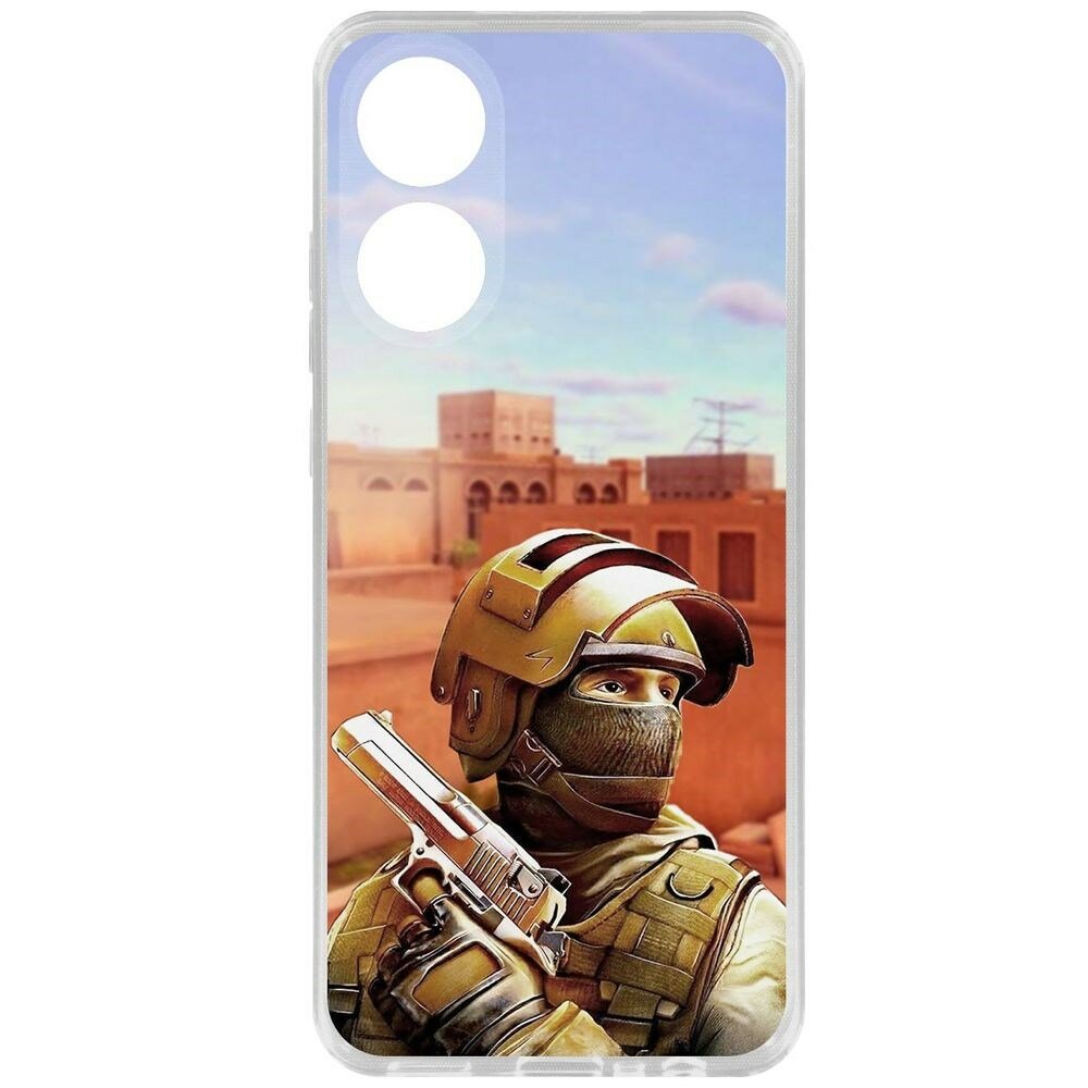 Чехол-накладка Krutoff Clear Case Cтандофф 2 (Standoff 2) - Спец для Oppo A78 4G