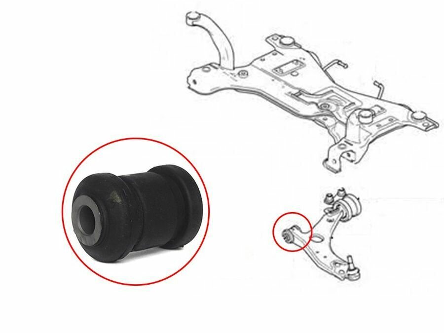 SAT ST-1328381-BF Сайлентблок рычага Ford Focus 04-11 / Kuga 08-13
