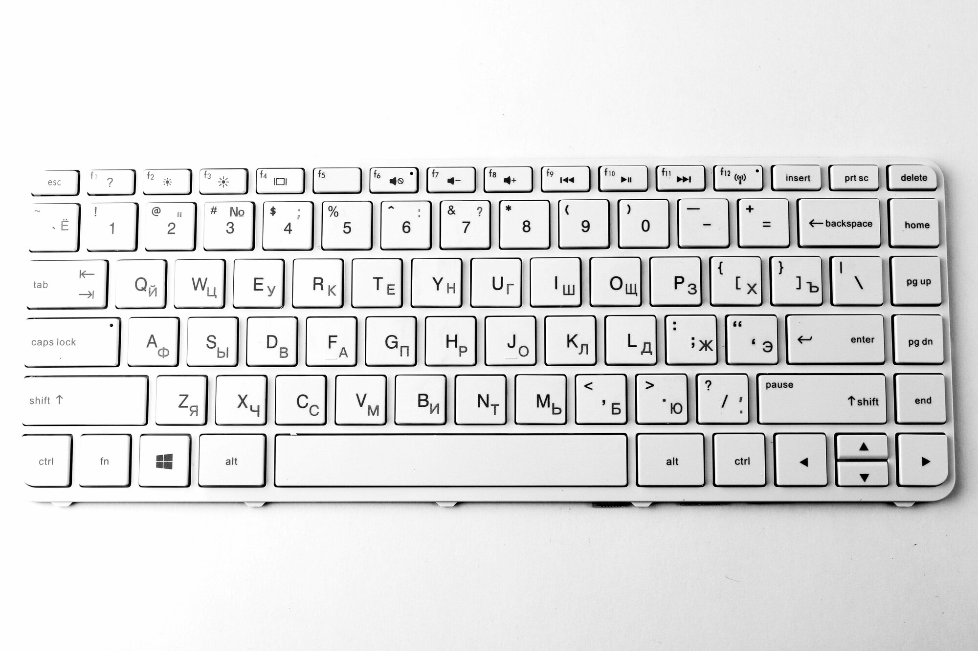 Клавиатура для ноутбука HP SleekBook 14-E000 Белая с рамкой