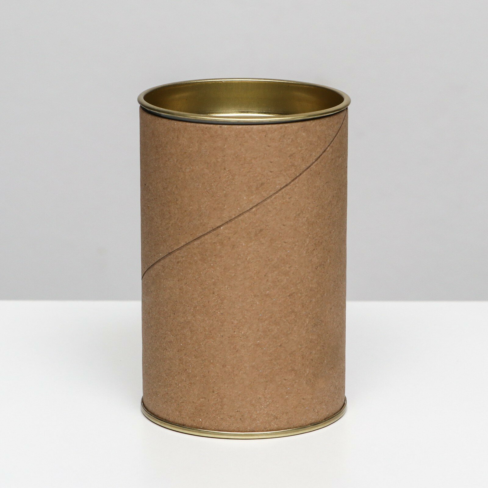 Тубус 63х100 мм (80 мм внутр. высота), картон, металлическая крышка, 7774383