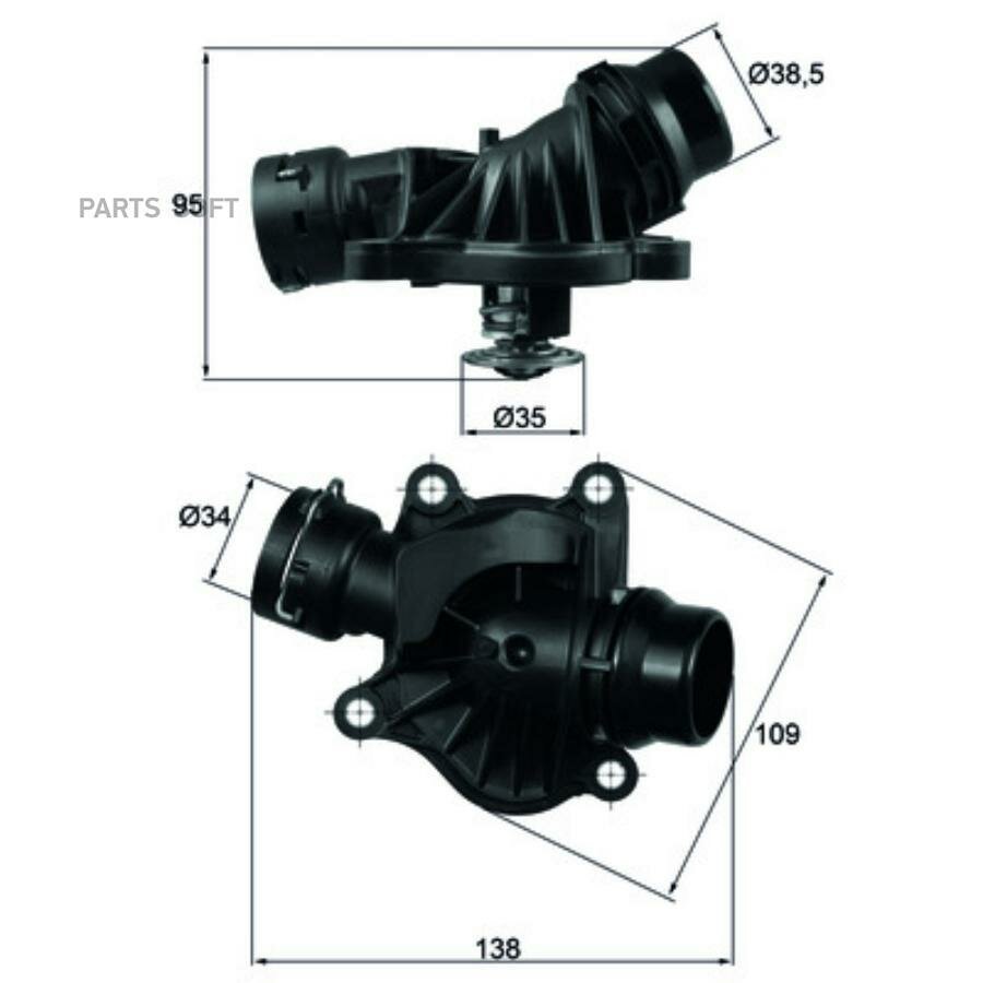 Термостат BMW E87/E46/E90/E60/X3 1.8d-3.0d
