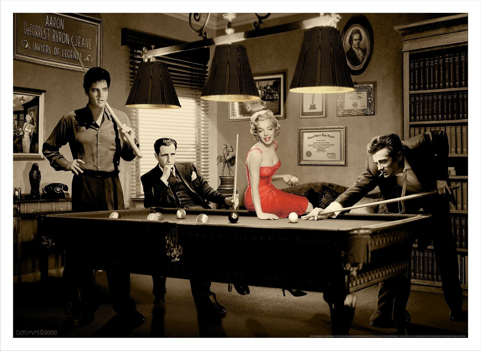 Постер на холсте "Легальная акция", 50х70 см, художник - Chris Consani. Холст в рулоне, Арт. СС-р11610-50х70