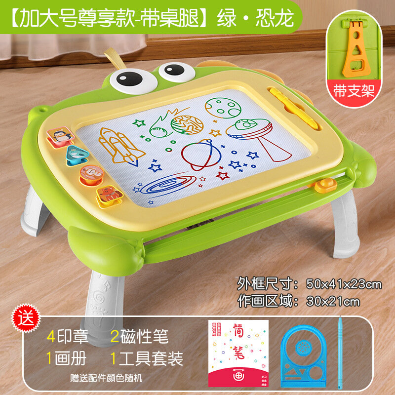 Детская большая магнитная доска для рисования и письма, для раннего развития, рисования и рисования карандашом, с функцией стирания, настольная игрушка для детского сада с подставкой.