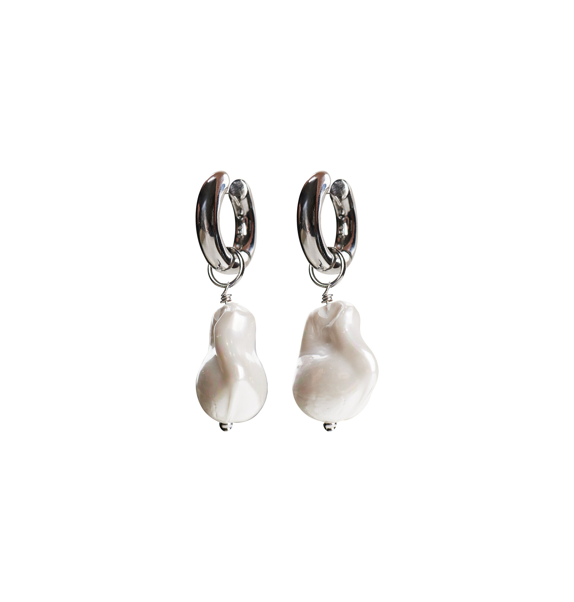 Серьги конго, жемчуг культивированный