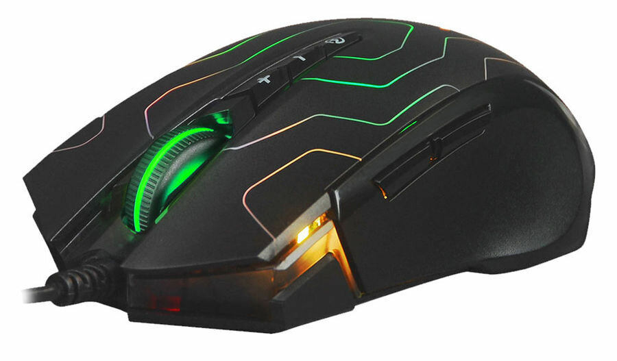 Мышь A4Tech "X89 Maze", для правой руки, сенсор 2400 DPI, черные — фото 1