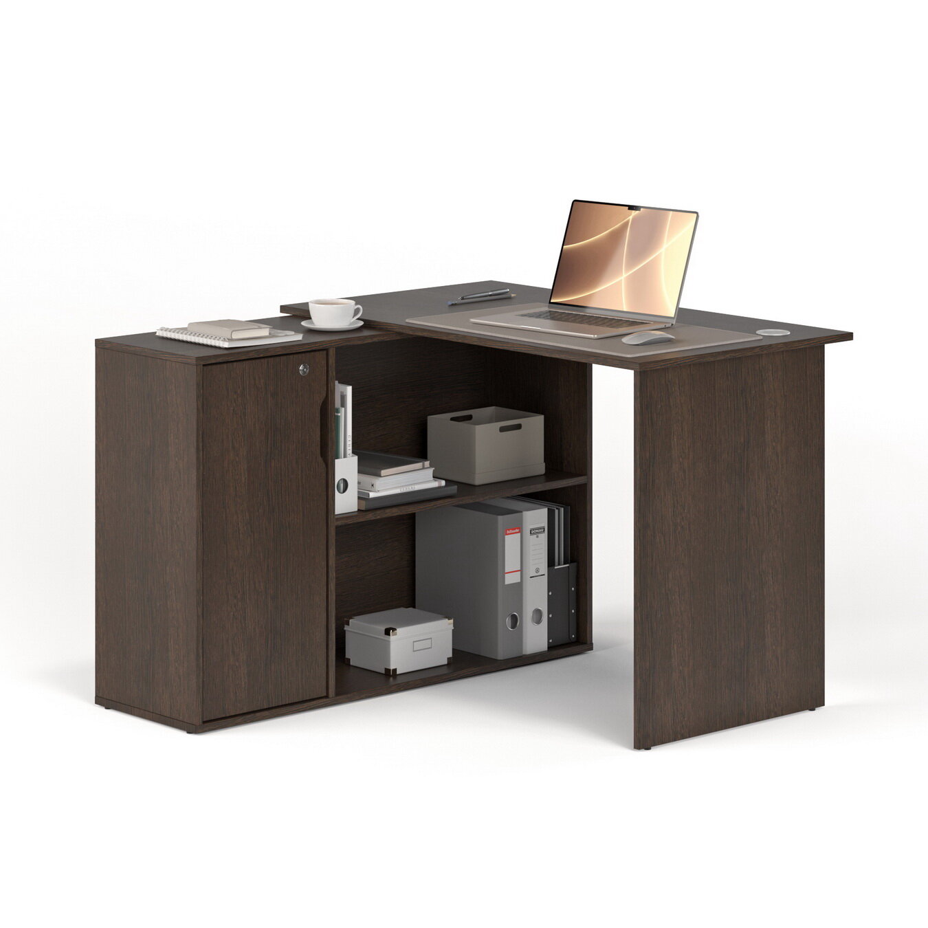 Стол письменный БАНГА-91 левый Венге